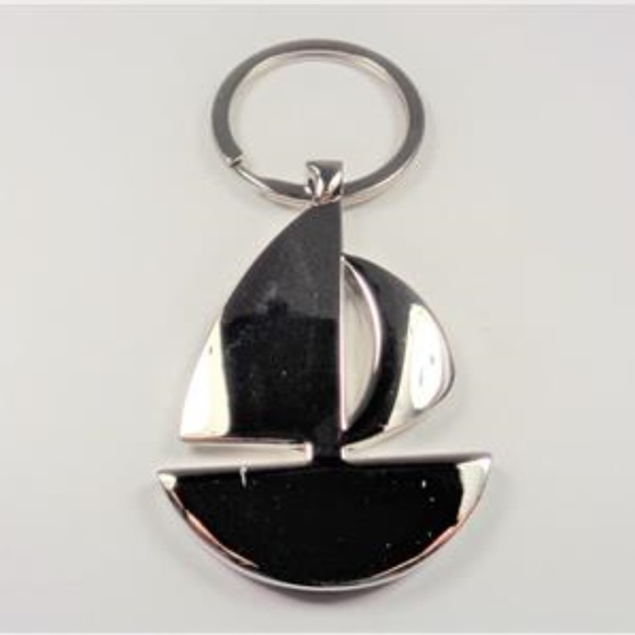 Accessories | Aircraft Metal Silver Sailboat Nautical Key Chain | Poshmark